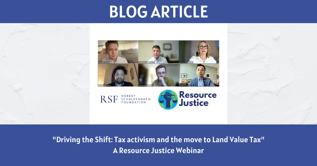 Driving the Shift: Tax activism and the move to Land Value Tax - The Progress and Poverty Institute